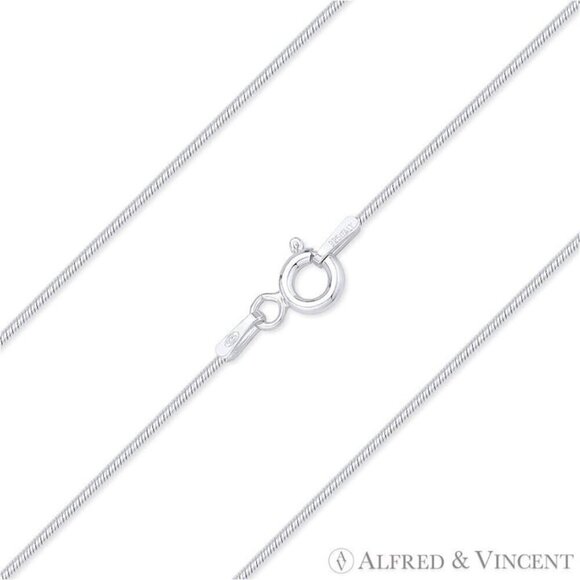Alfred & Vincent | Jewelry | 8mm Classic Snake Link Chain Necklace In ...
